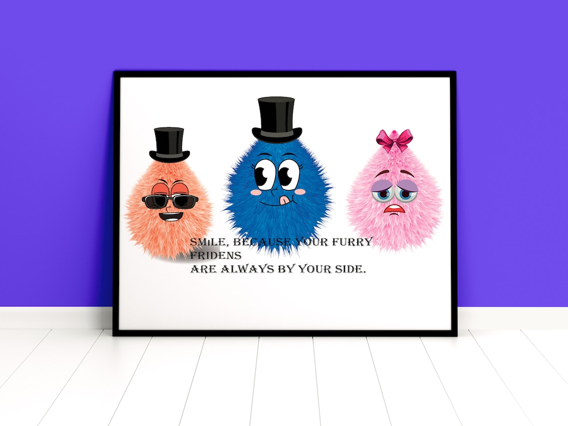 Art Commission-printable Furry Characters Art Retro Digital ...