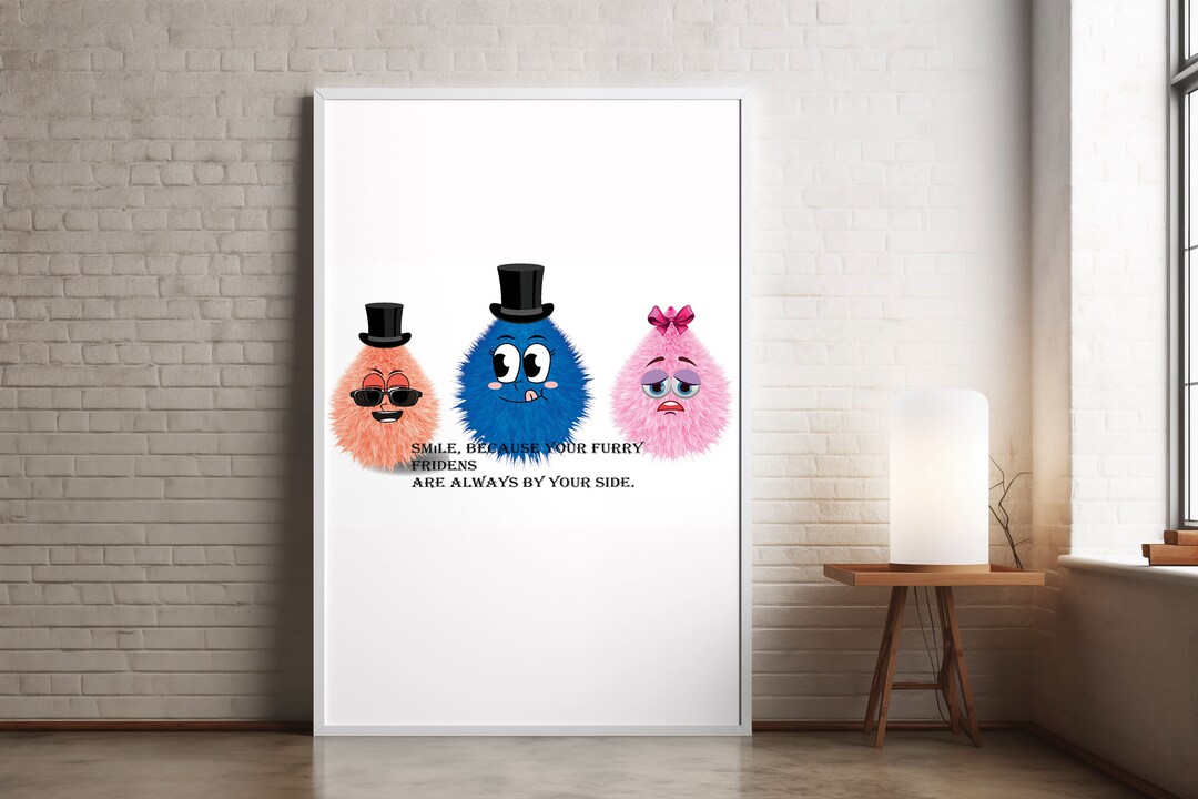 Art Commission-printable Furry Characters Art Retro Digital ...