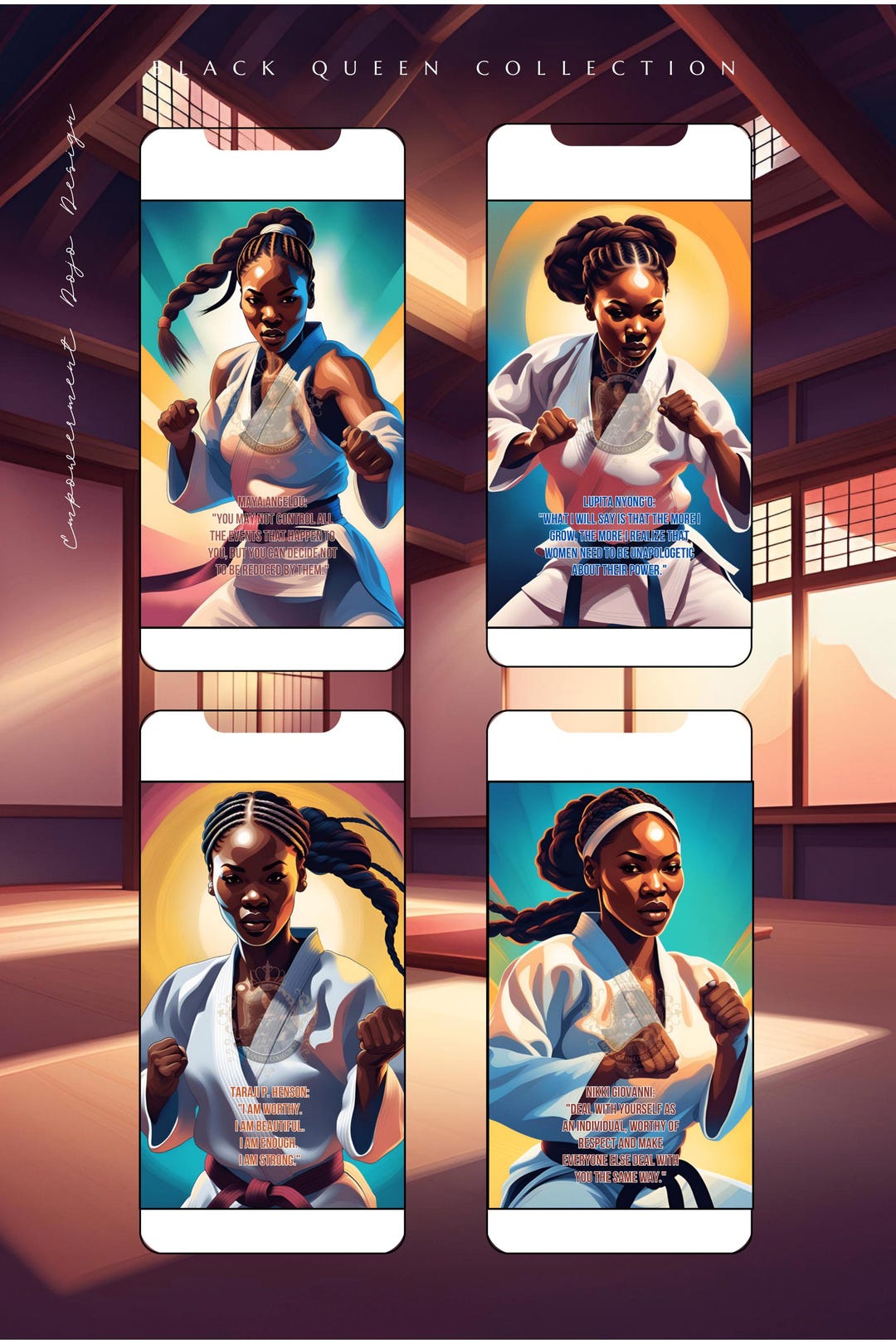 Hot Black Girl Magic Wallpaper Black Woman Fighter Phone Wallpaper