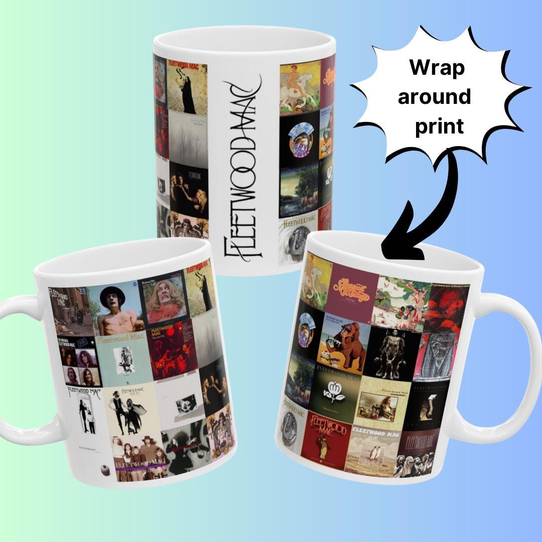 Fleetwood Mac Album Cover Art Mug Fleetwood Mug Rock Band Gift Rock ...