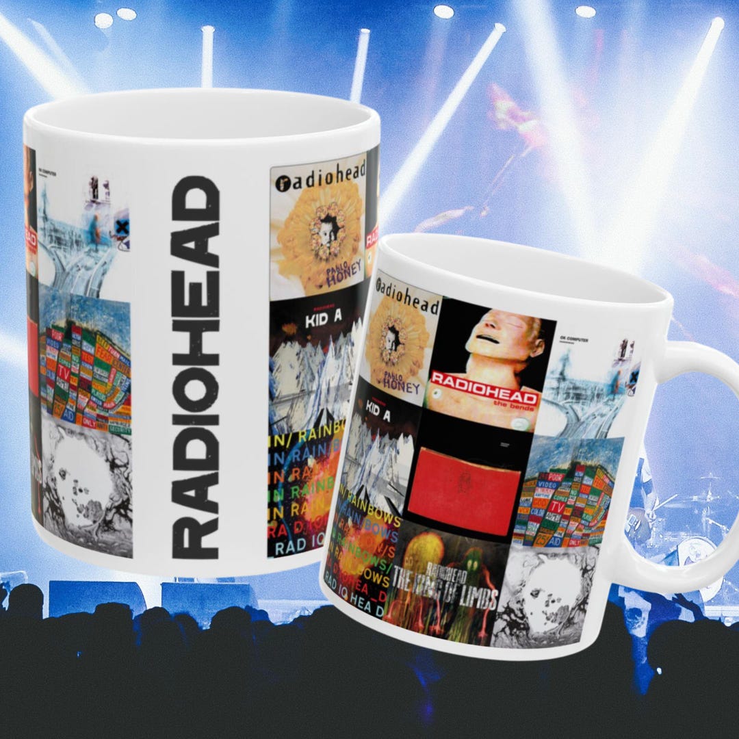Radio Head Album Cover Art Mug Radio Head Mug Rock Band Gift Radio Rock ...