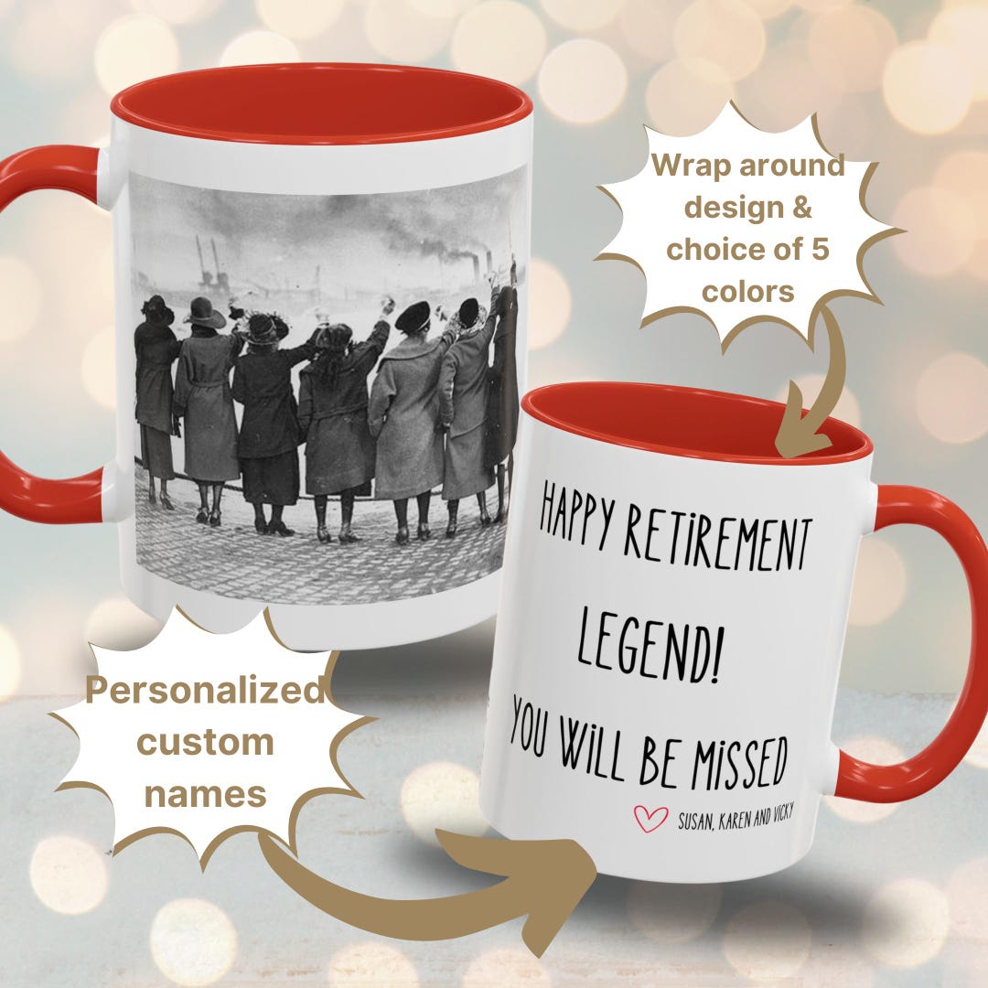Personalized Retirement Mug Retirement Gift for Her Custom Retirement ...