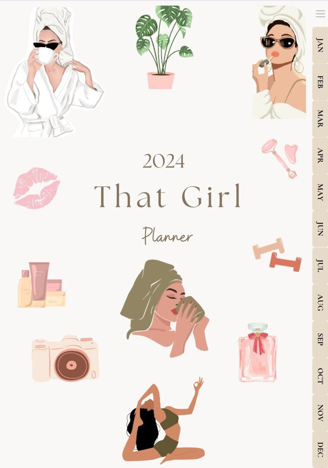 THAT GIRL Planner | Digital Planner | 2024 Daily, Weekly & Monthly ...