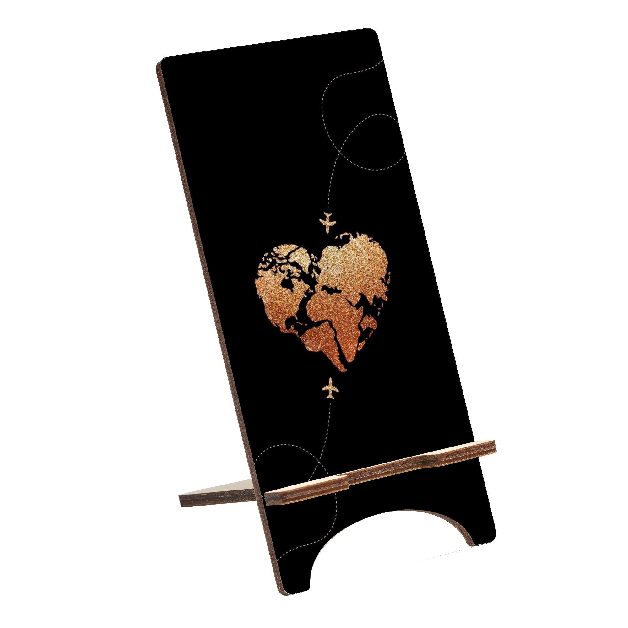 Summer Aesthetic Wood Phone Stand, Dark Royalty Holder for iPhone 14 13 ...