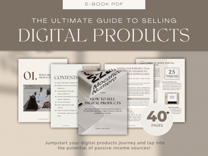 The Ultimate Guide to Selling Digital Products Ebook Passive Income How to Guide for Beginners ...