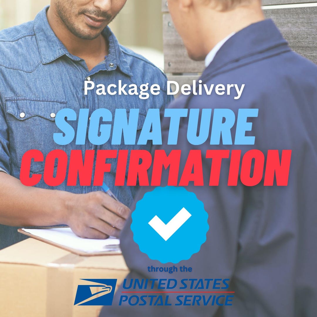 USPS Signature Delivery Confirmation: Add-on - Etsy