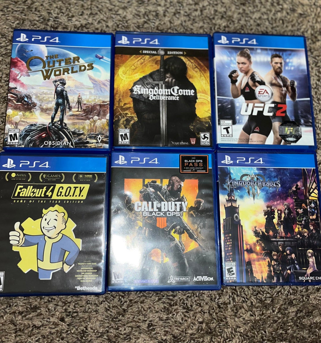 PS4 Games/ BUNDLE, the Outer Worlds, Fallout 4, Call of Duty Black Ops ...