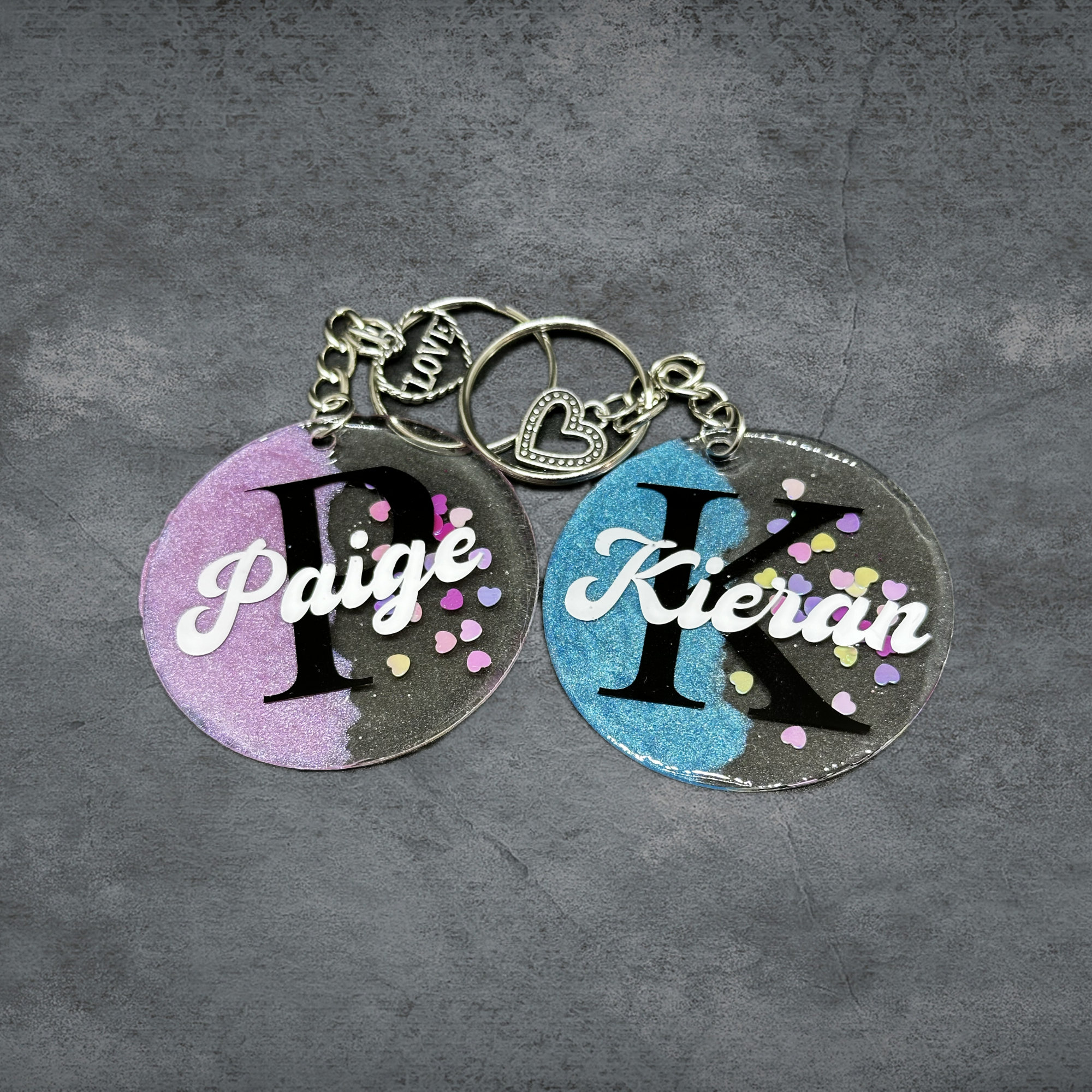 Personalized Keychain With Charm - Etsy Canada