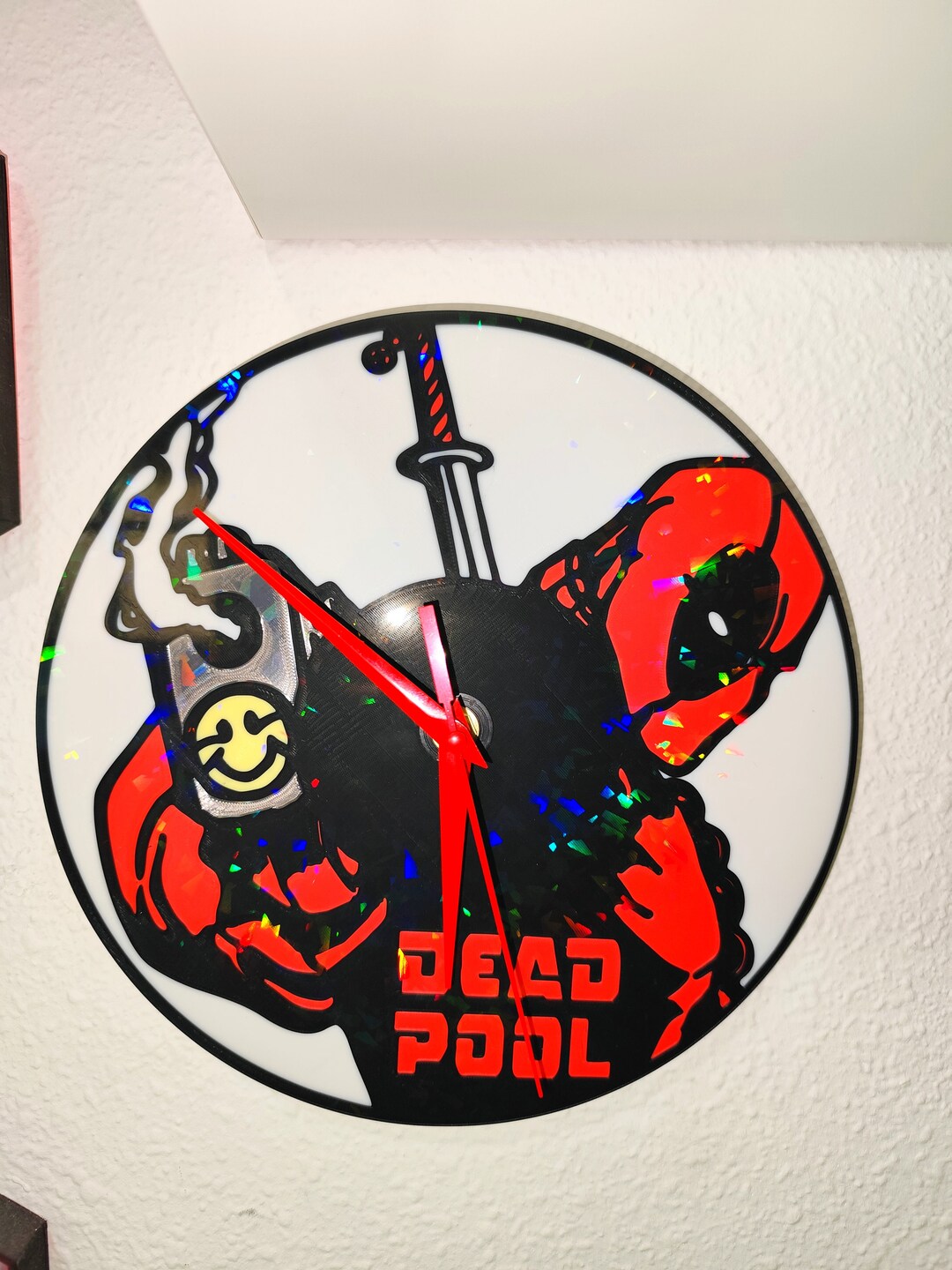 Deadpool Wall Clock Unique LED Light-up Marvel Collectible Clock - Etsy