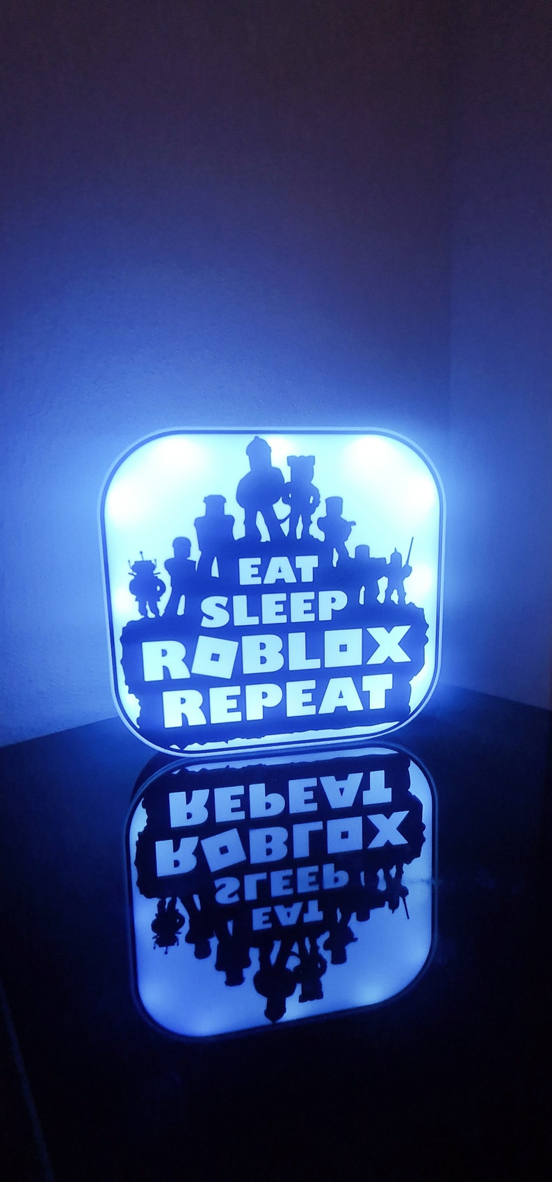 Roblox-inspired Gamer LED Lamp - Etsy