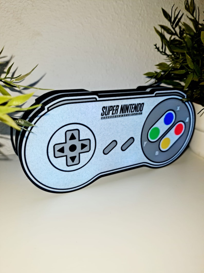 Super Nintendo Controller LED Lamp - Etsy