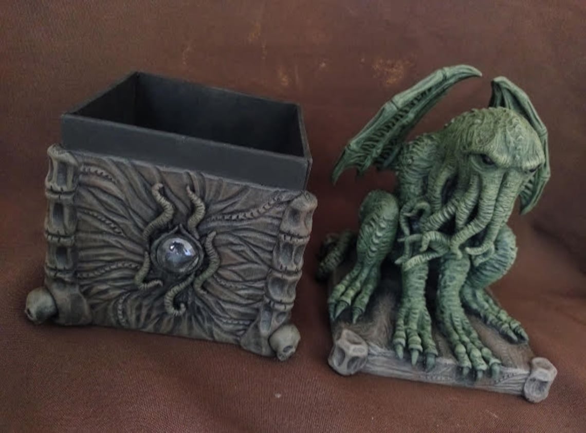Figura De Cthulhu En Altar, Mini Caja Altar Del Dios Primigenio Cthulhu ...