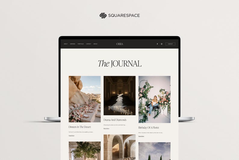 Elegant Squarespace Website Template: Wedding & Event Planners (7.1) - Etsy