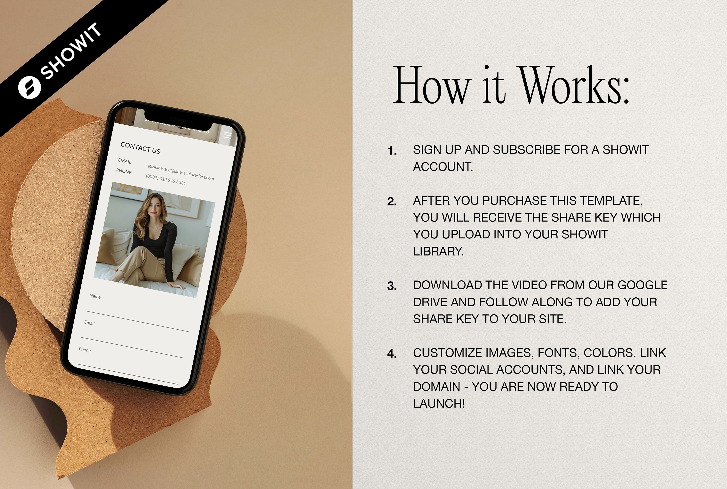Showit Website Template for Interior Designers, Portfolio Website ...