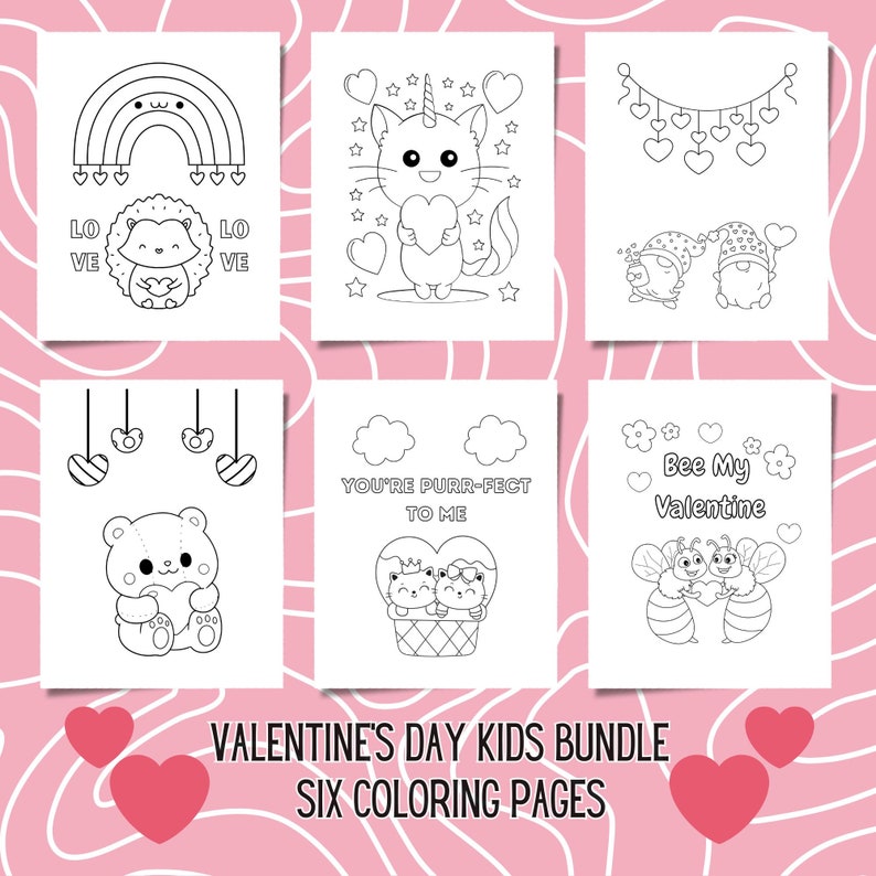 Printable Valentines Day Bundle for Kids, Mega Bundle for Kids ...