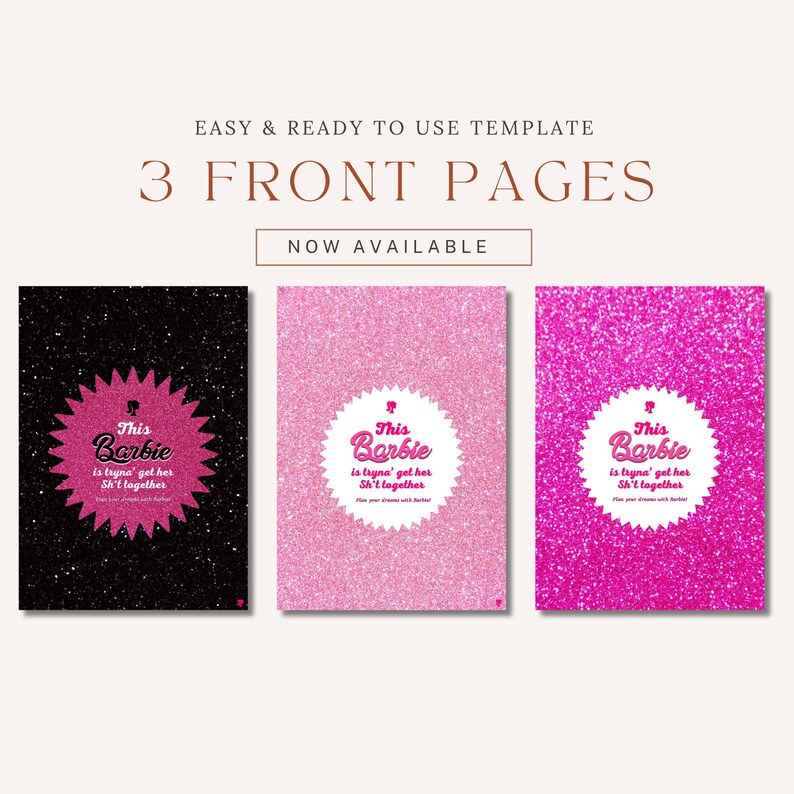 Barbie Planner Pink Digital Planner, Diary for Collectible Tracking ...