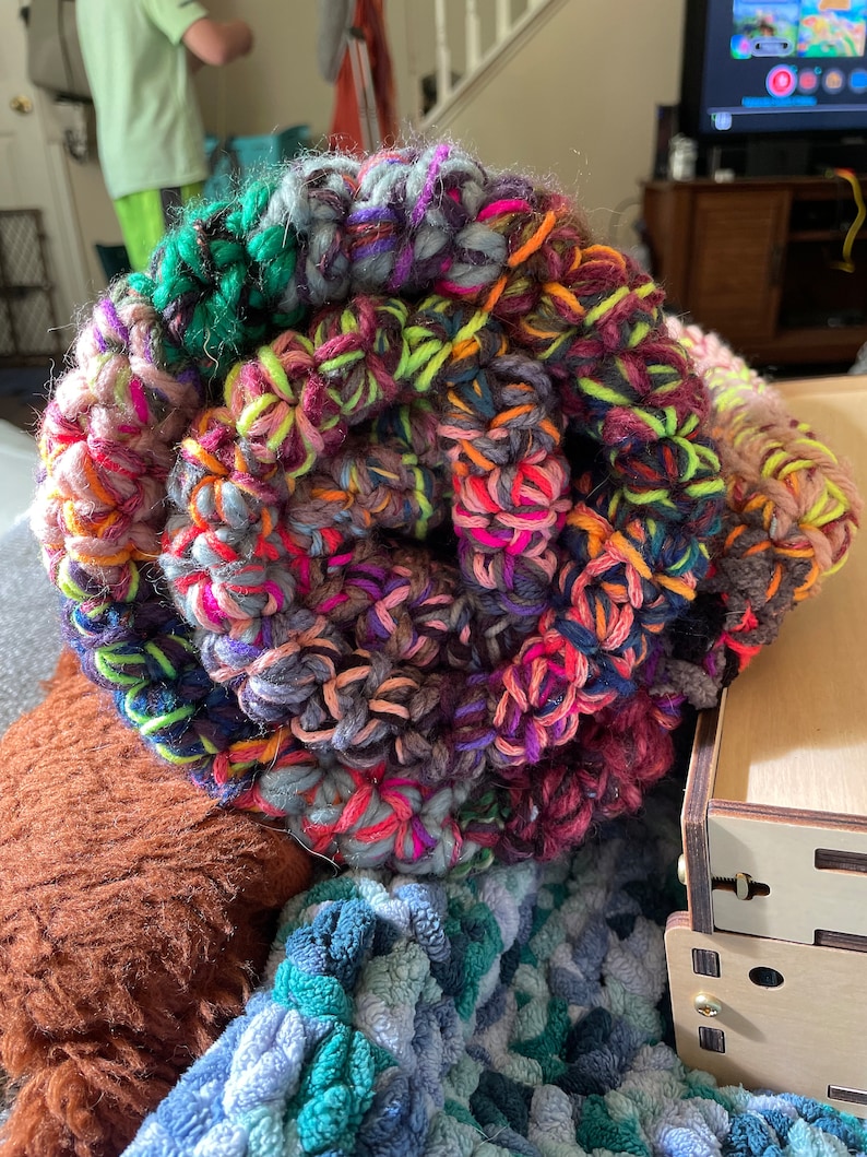 Scrap Yarn Rug - Etsy