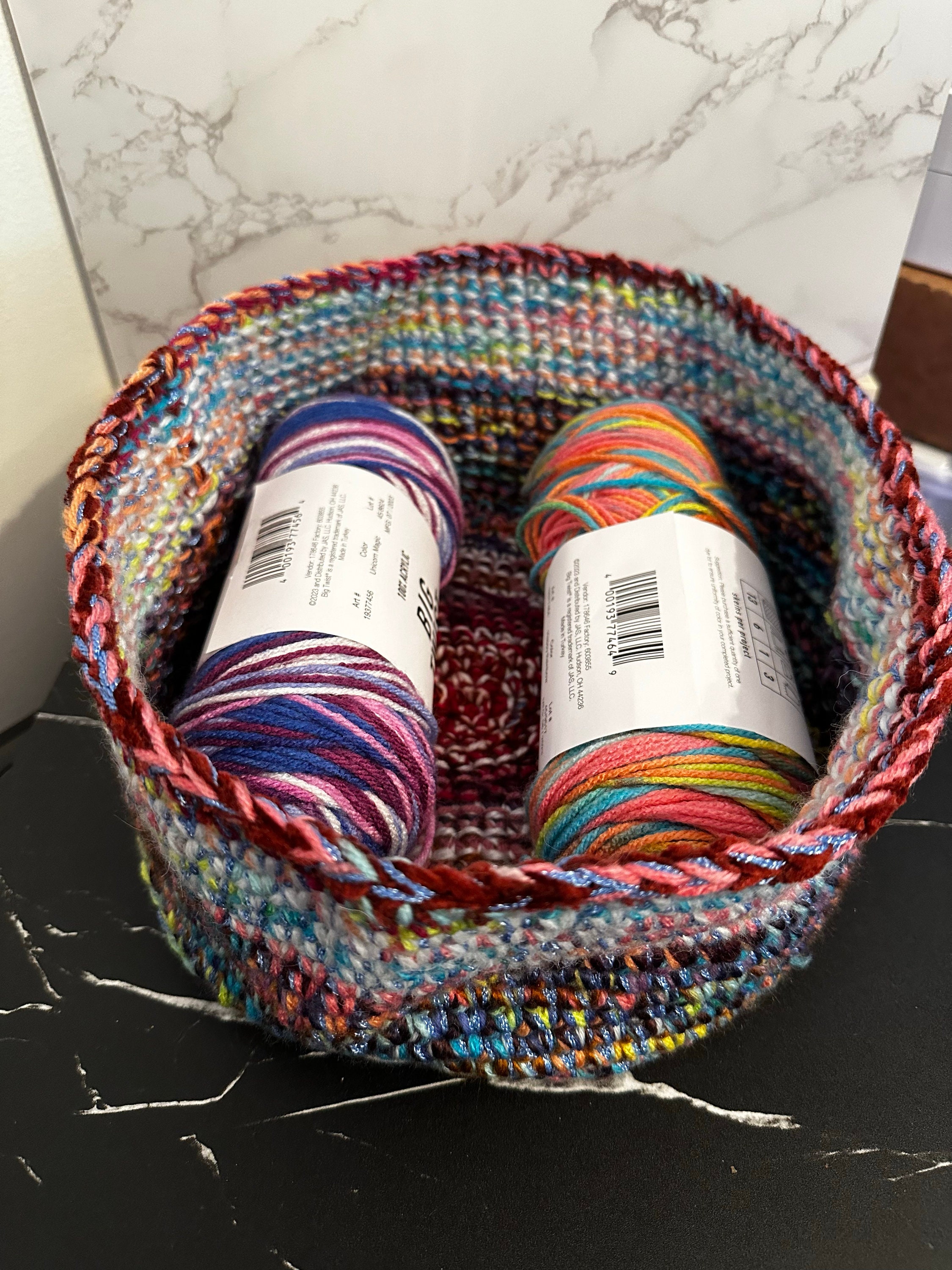 Scrap Yarn Baskets - Etsy