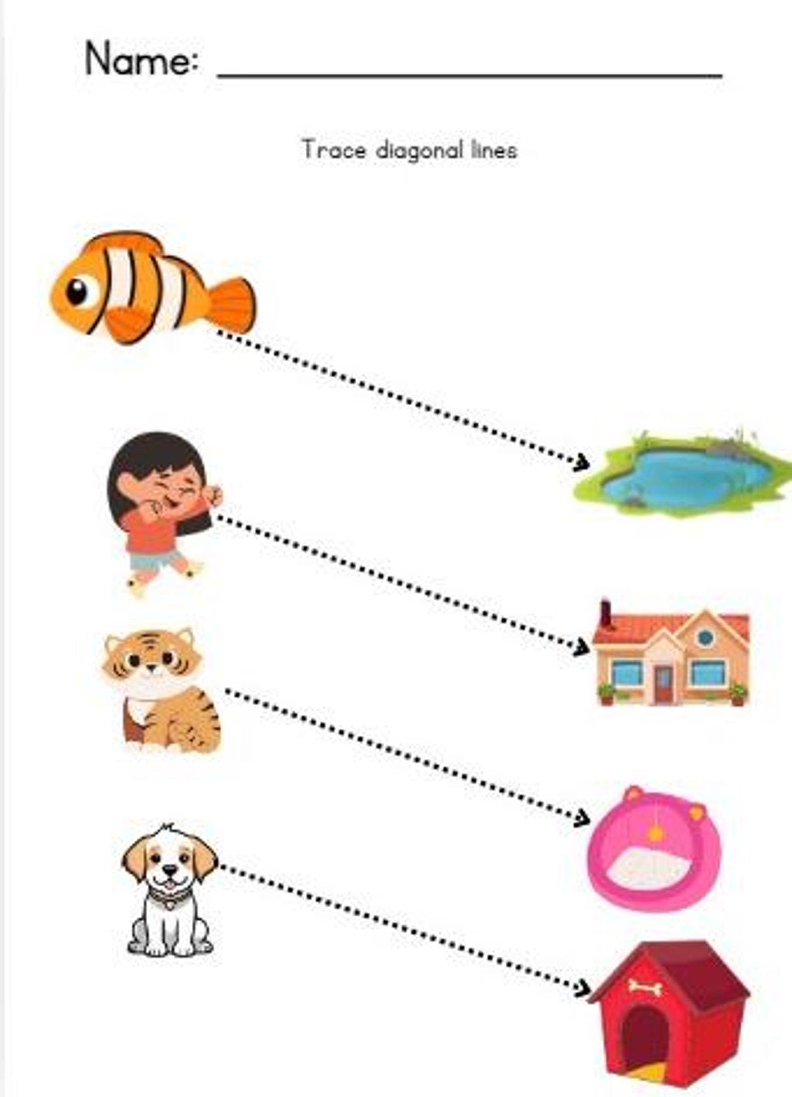 Workbook for Kids Tracing Line- Fine Motor Skill - Etsy