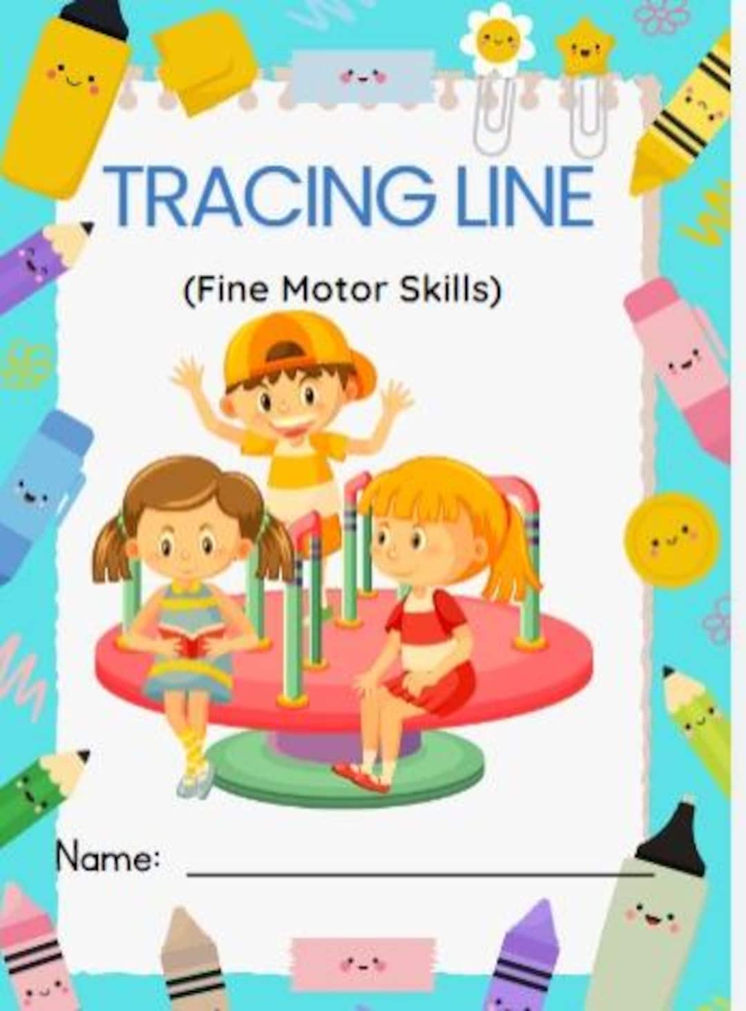 Workbook for Kids Tracing Line- Fine Motor Skill - Etsy