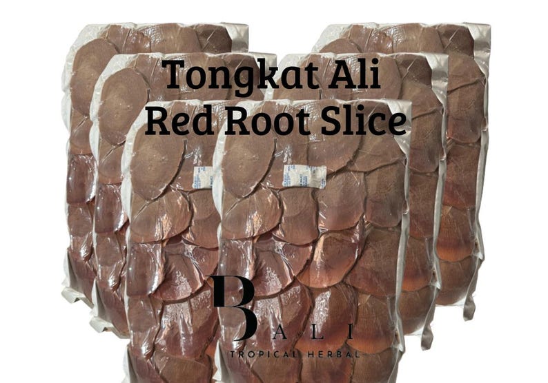 Wildcrafted Kalimantan Red Tongkat Root, Powder, Slice Men Health Bali ...
