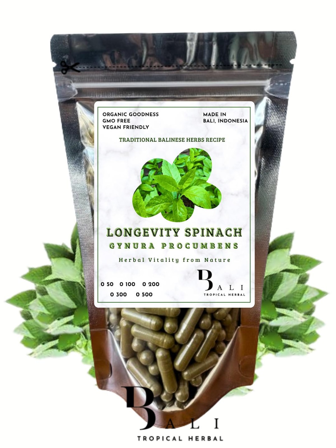 Longevity Spinach Herb | Gynura Procumbens | Organic, Vegan & Non-gmo ...