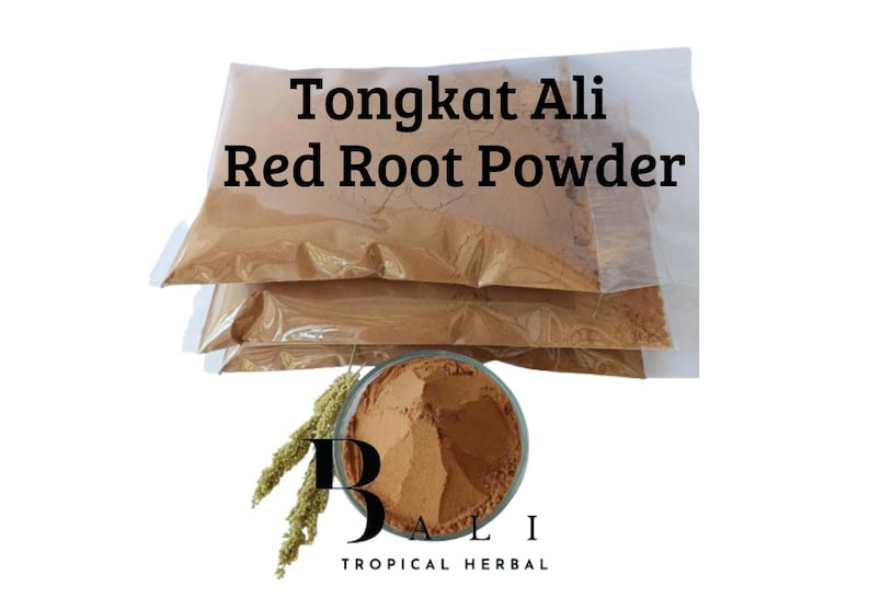Wildcrafted Kalimantan Red Tongkat Root, Powder, Slice Men Health Bali ...