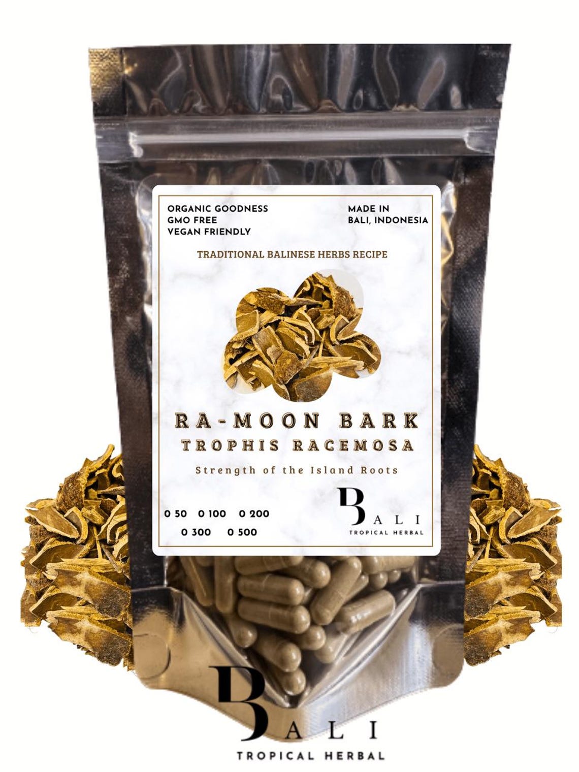 Ra-moon Bark Extract Capsule | Organic Trophis Racemosa | Wild Island ...