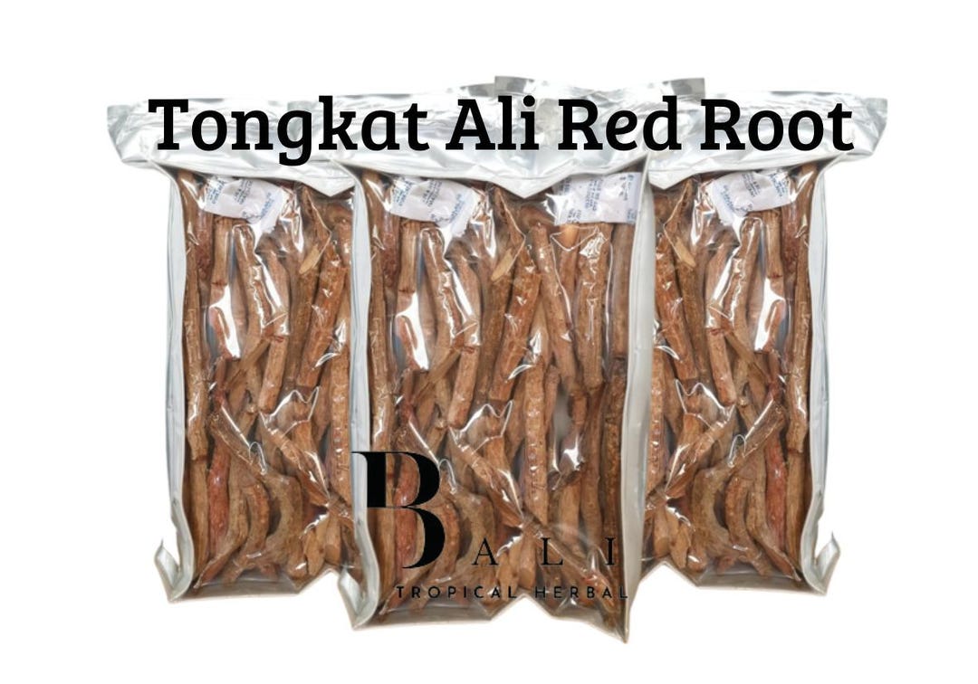 Wildcrafted Kalimantan Red Tongkat Root, Powder, Slice Men Health Bali ...