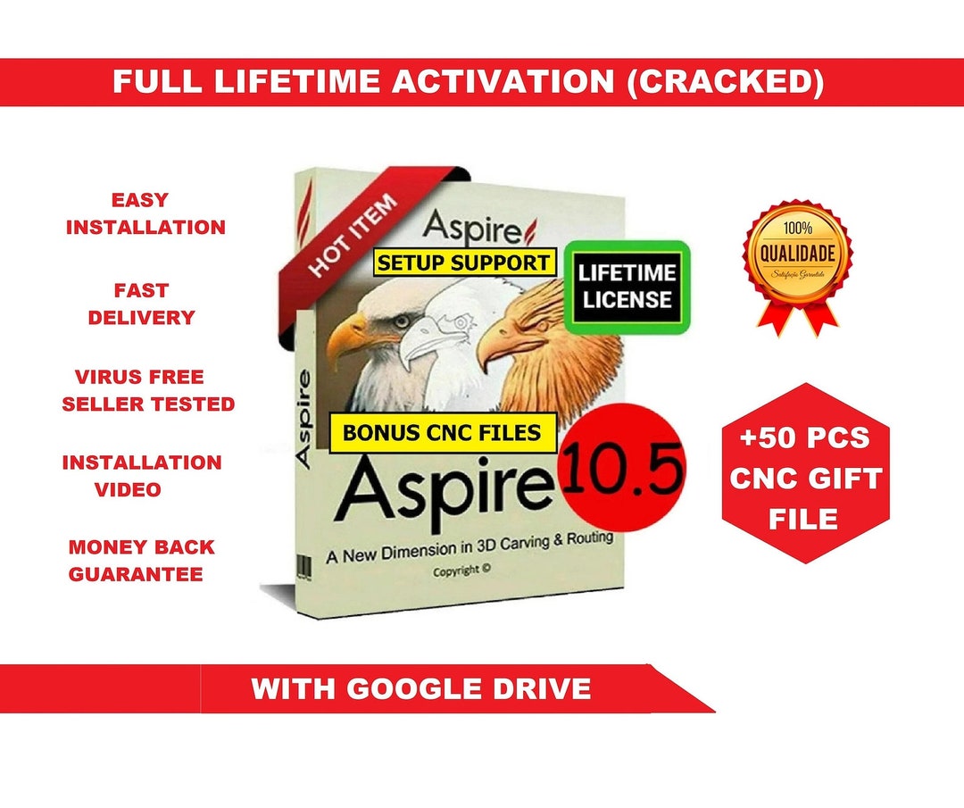 Software to Make a CNC Router: Vectric Aspire Pro 10.5 Full Version ...