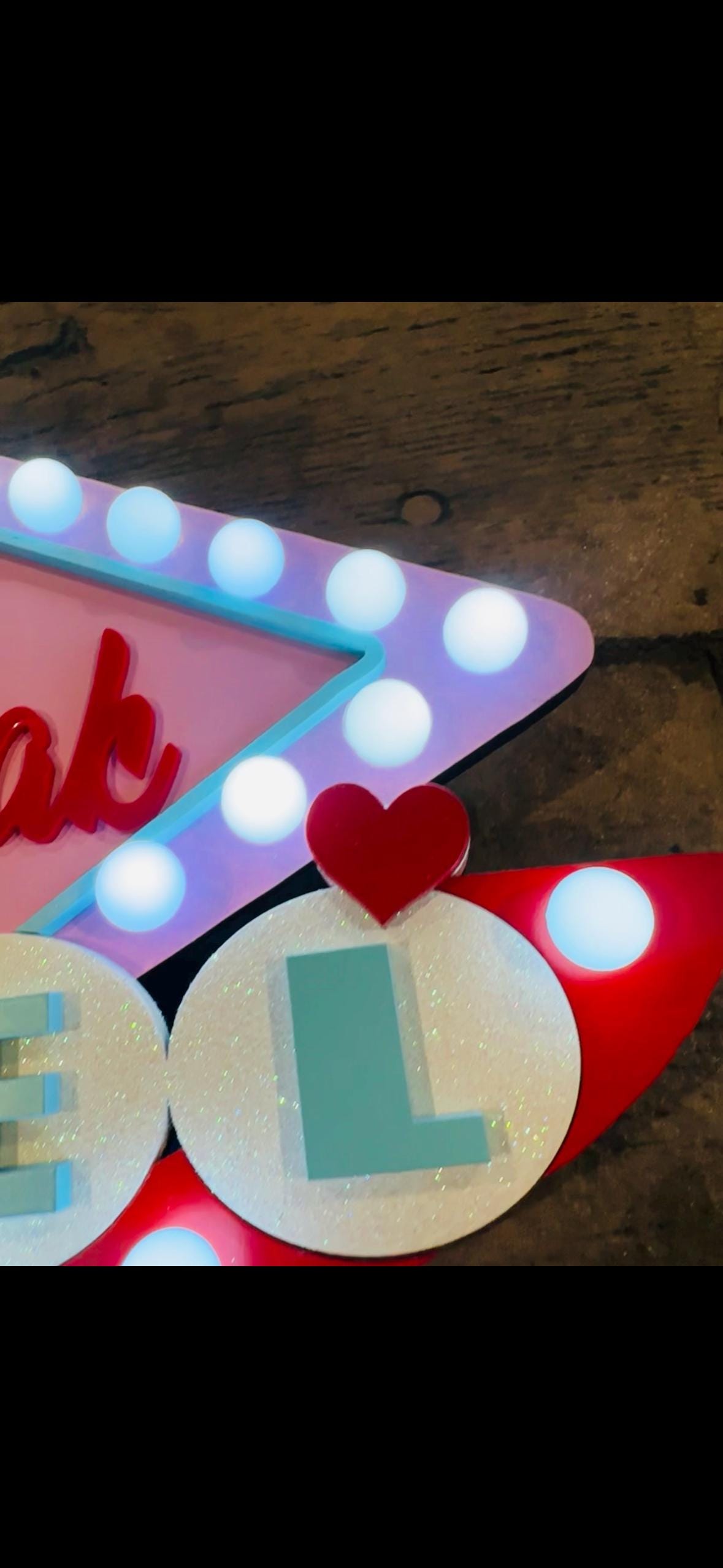 Heartbreak Hotel Valentine’s Day Marquee Sign | Retro Lighted Valentine ...