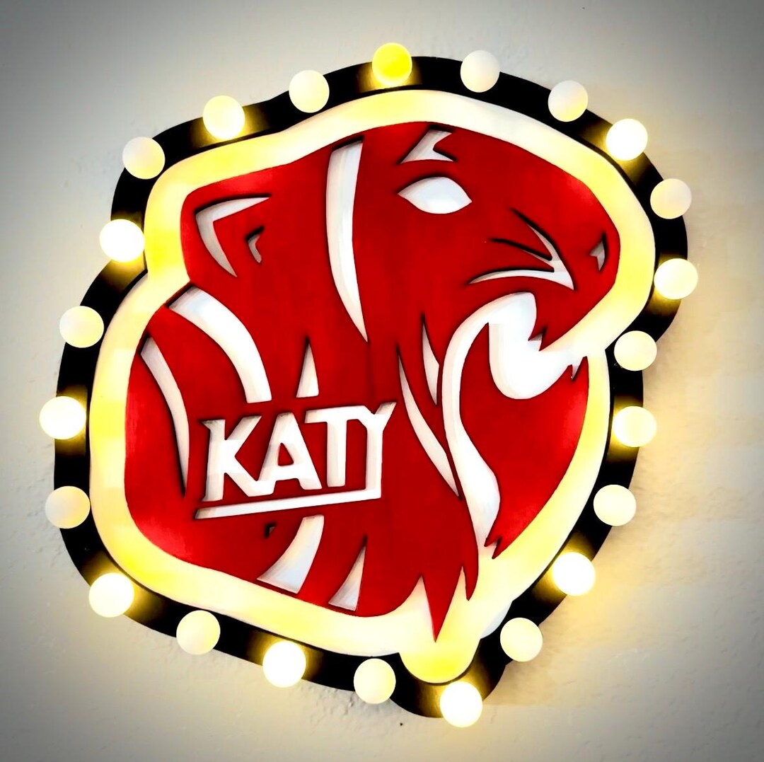 Katy Tigers Marquee Door Hanger, Mascot Decor, Tiger Decorations ...