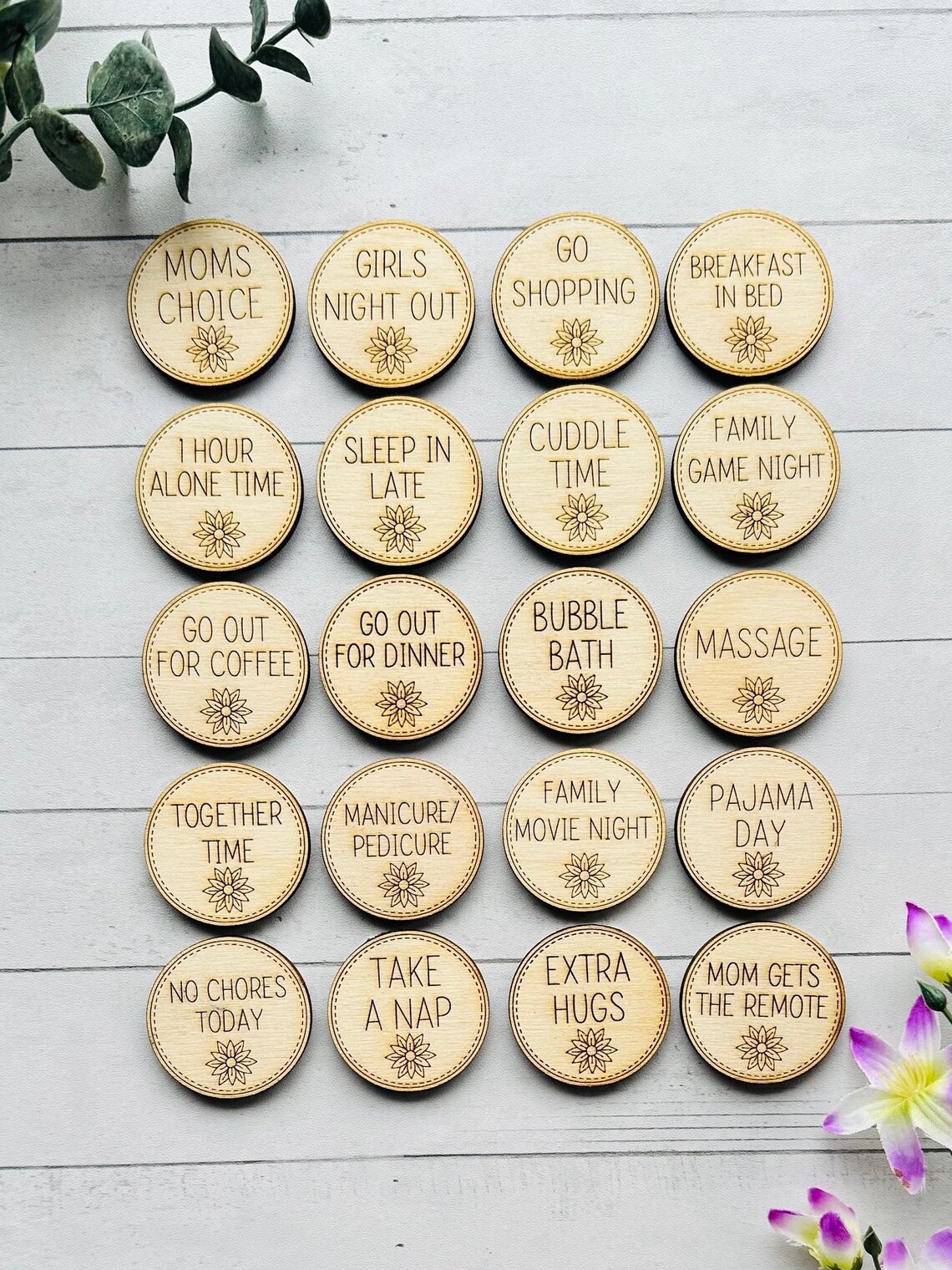 Mothers Day Tokens, Mother’s Day Coupons, Gift for Mom, Mothers Day ...