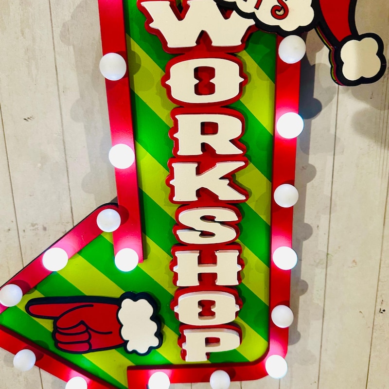 Santa's Workshop Decorations - Etsy