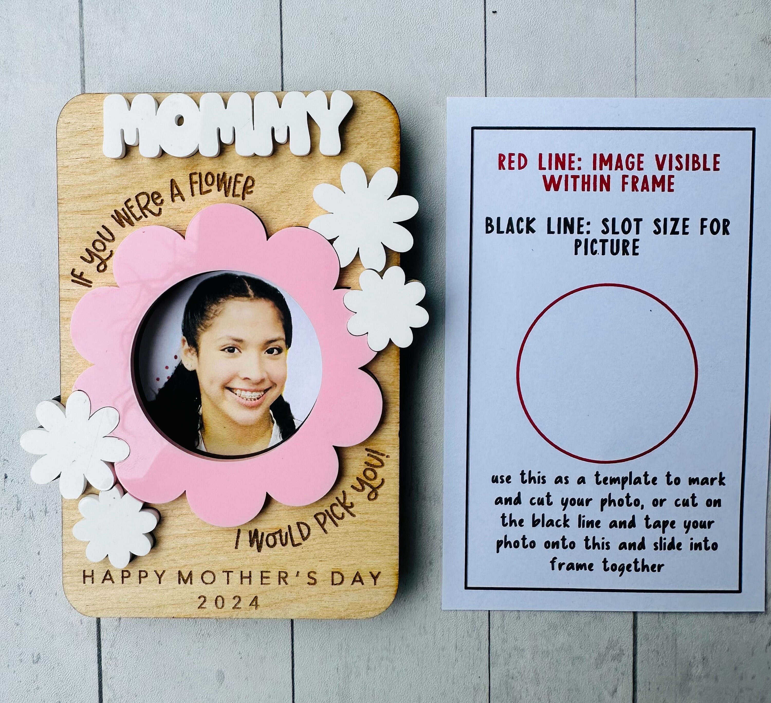 Mother's Day Gift Gift for Mom Gift for Grandma Flower Frame Fridge ...