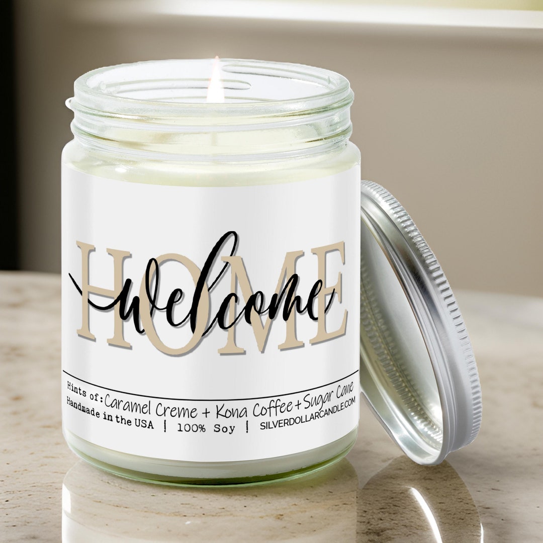 Brazilian Coffee 'welcome Home' Candle | 9oz Soy Wax With Caramel ...