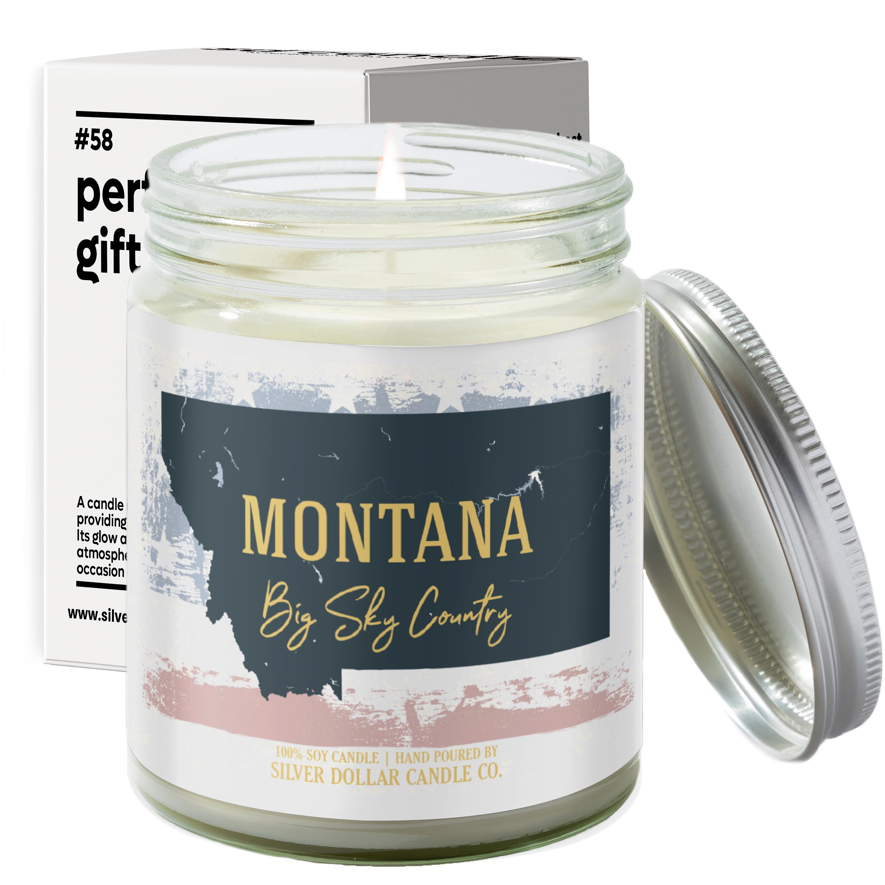 Montana State Candle | Nostalgia Collection by SD Candle | 9/16oz Soy ...