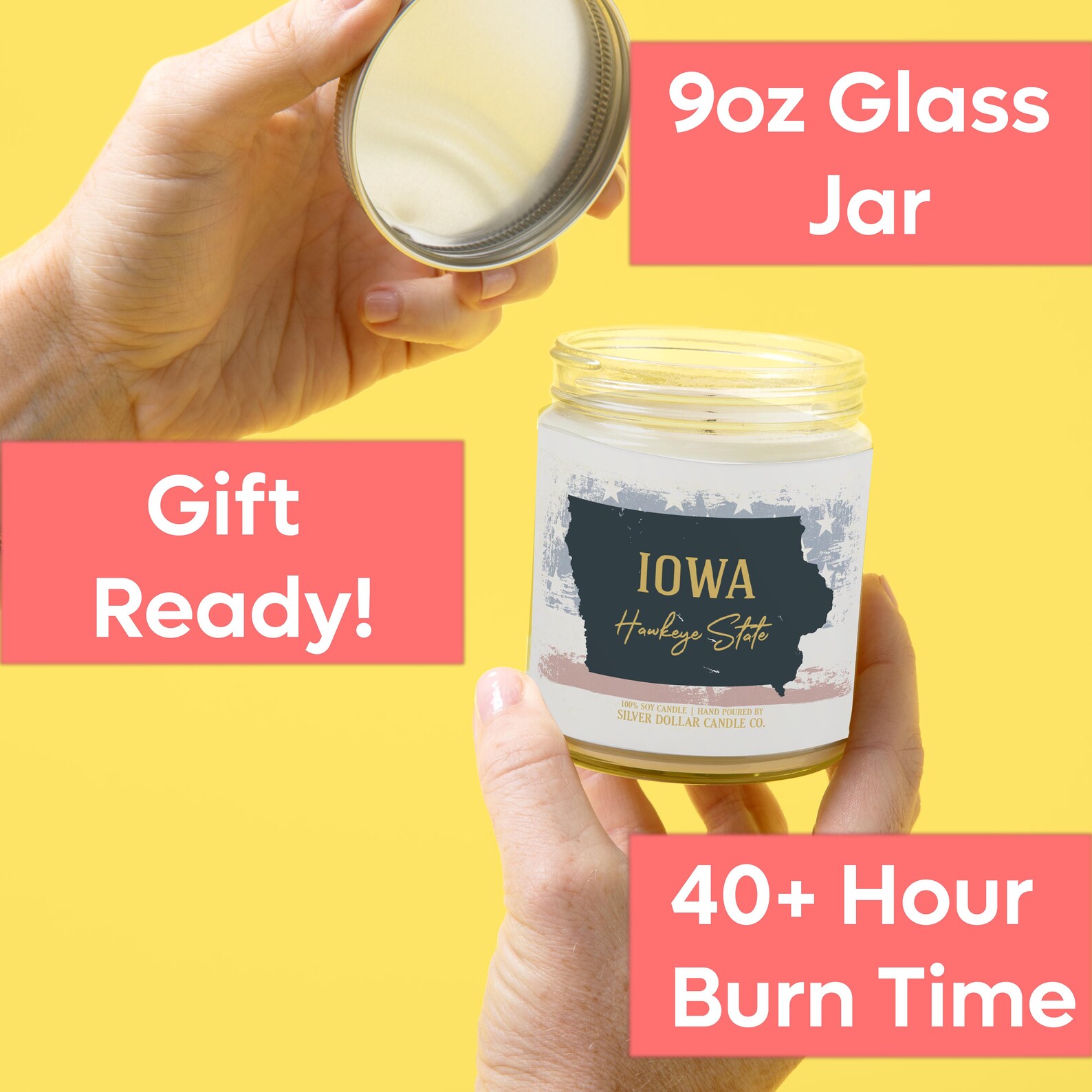 Iowa State Candle | Nostalgia Collection by SD Candle | 9/16oz Soy ...