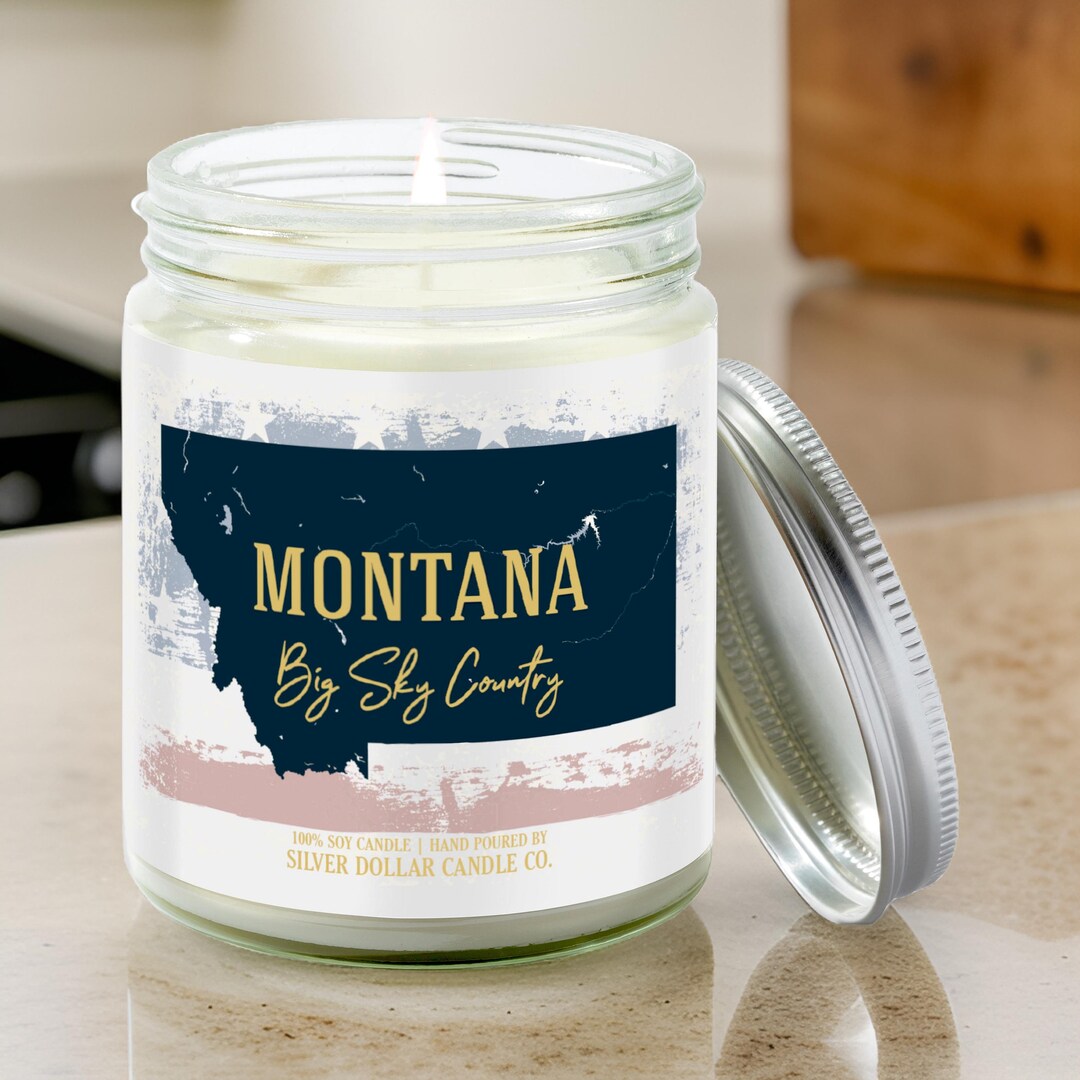 Montana State Candle | Nostalgia Collection by SD Candle | 9/16oz Soy ...