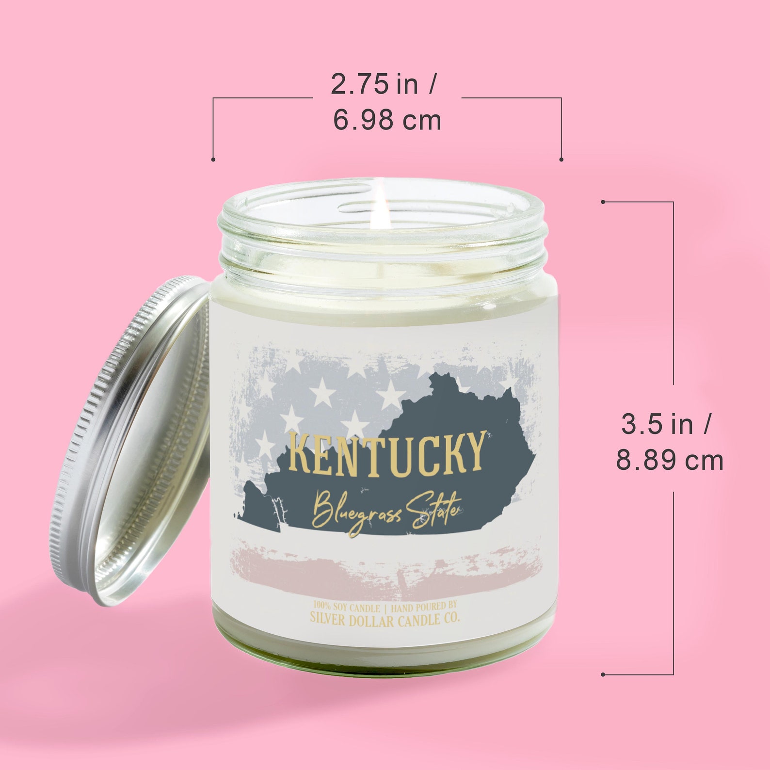 Kentucky State Candle | Nostalgia Collection by SD Candle | 9/16oz Soy ...