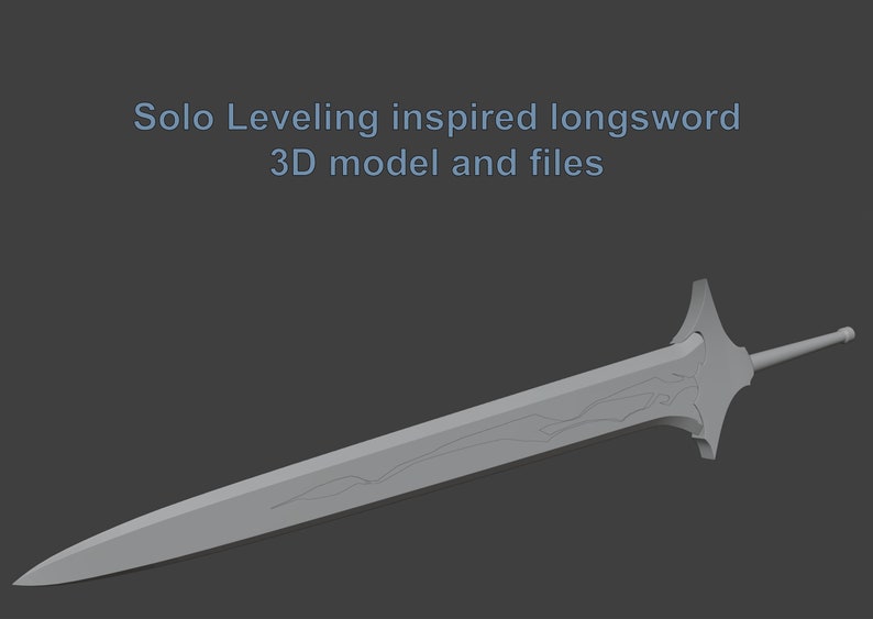 Solo Leveling Longsword 3D Files - Etsy