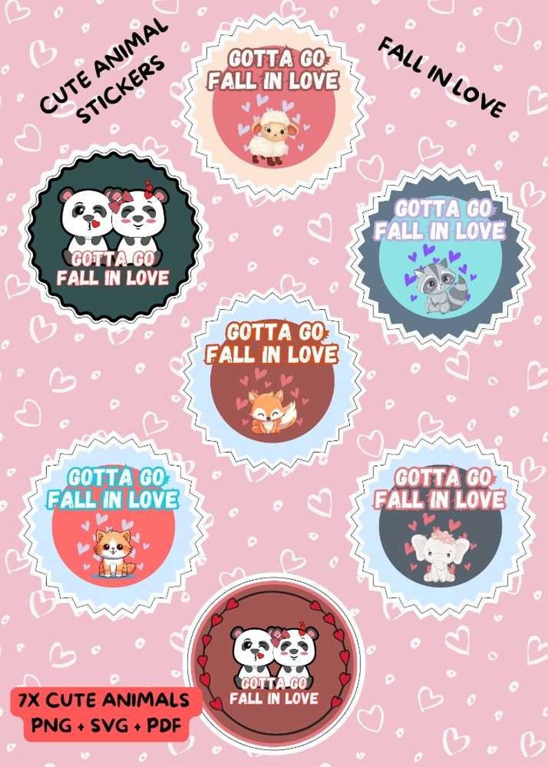 Gotta Fall in Love Cute Animals - Png Svg Pdf - Digital Download ...