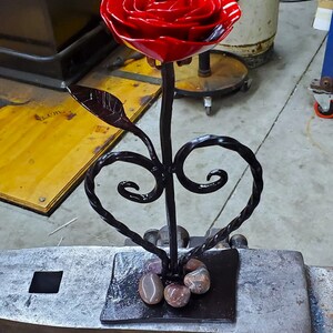 A Set off Hand Forged Decorative Roses. - Etsy