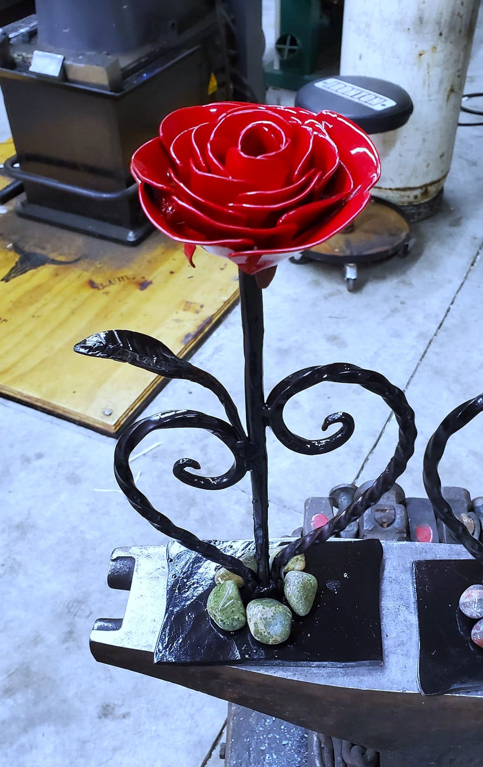 A Set off Hand Forged Decorative Roses. - Etsy