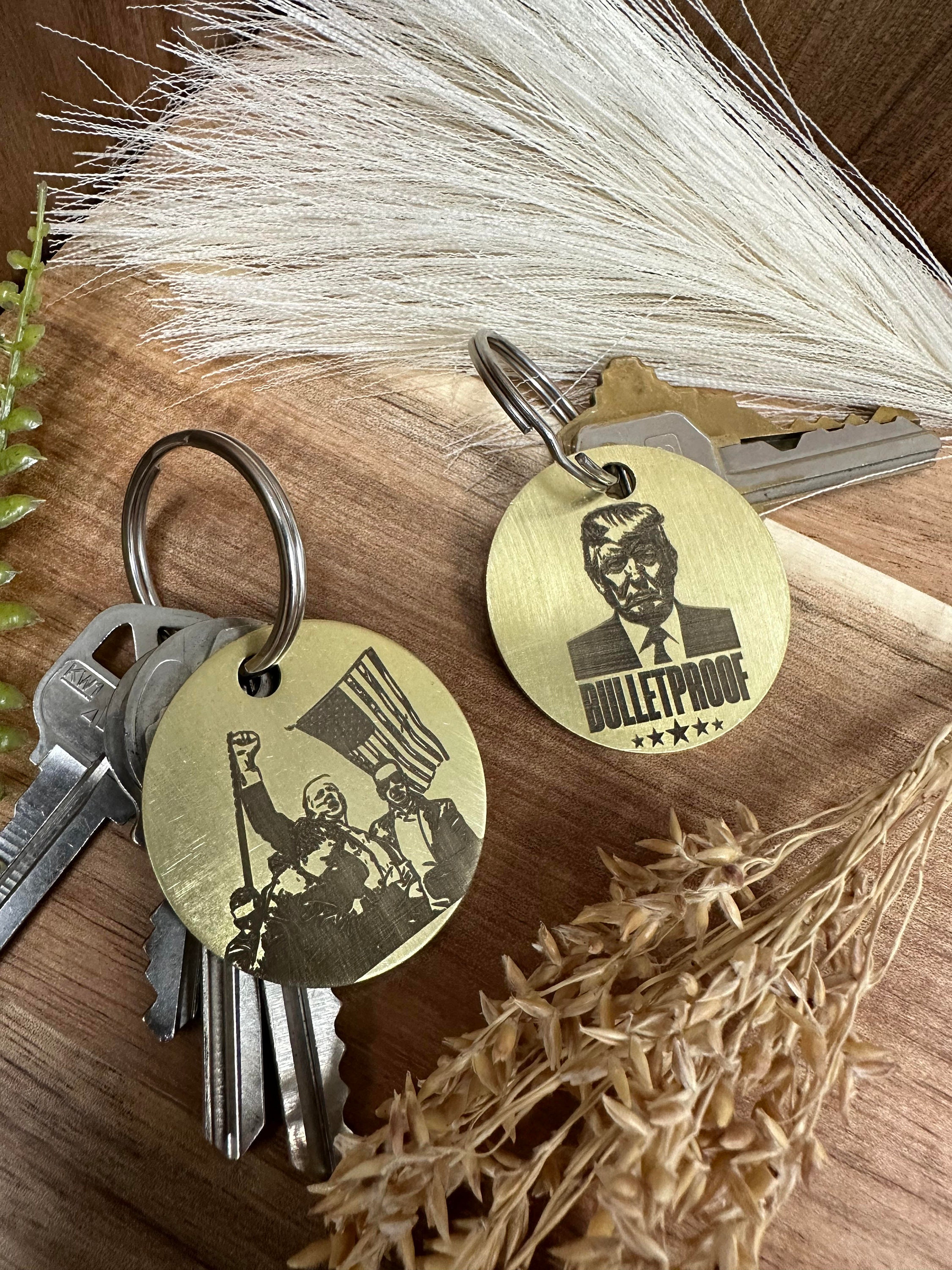 Trump Rally Bullet Proof (brass Key Tag 1.5") - Etsy