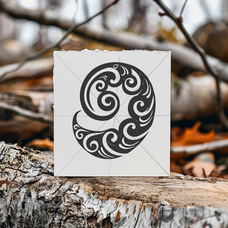 Maori Koru PNG Bundle SVG DXF Laser Burn Wood Engrave Lightburn Laser ...