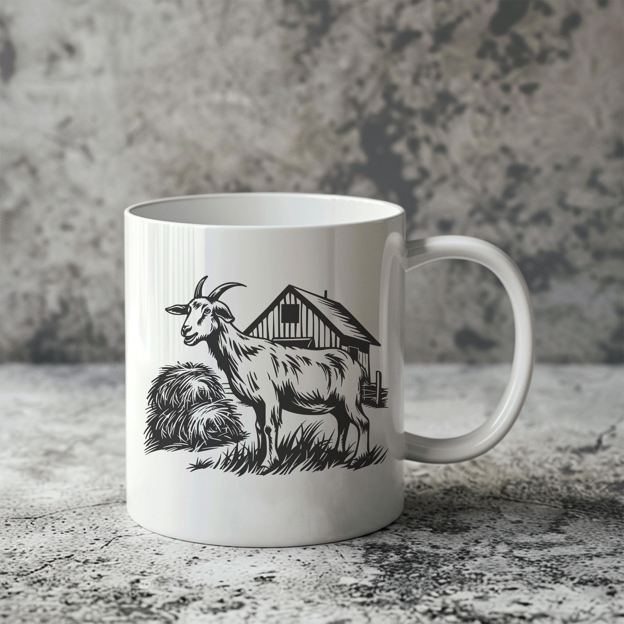 Goat Farm Barn PNG Bundle SVG DXF Laser Burn Wood Engrave Lightburn ...