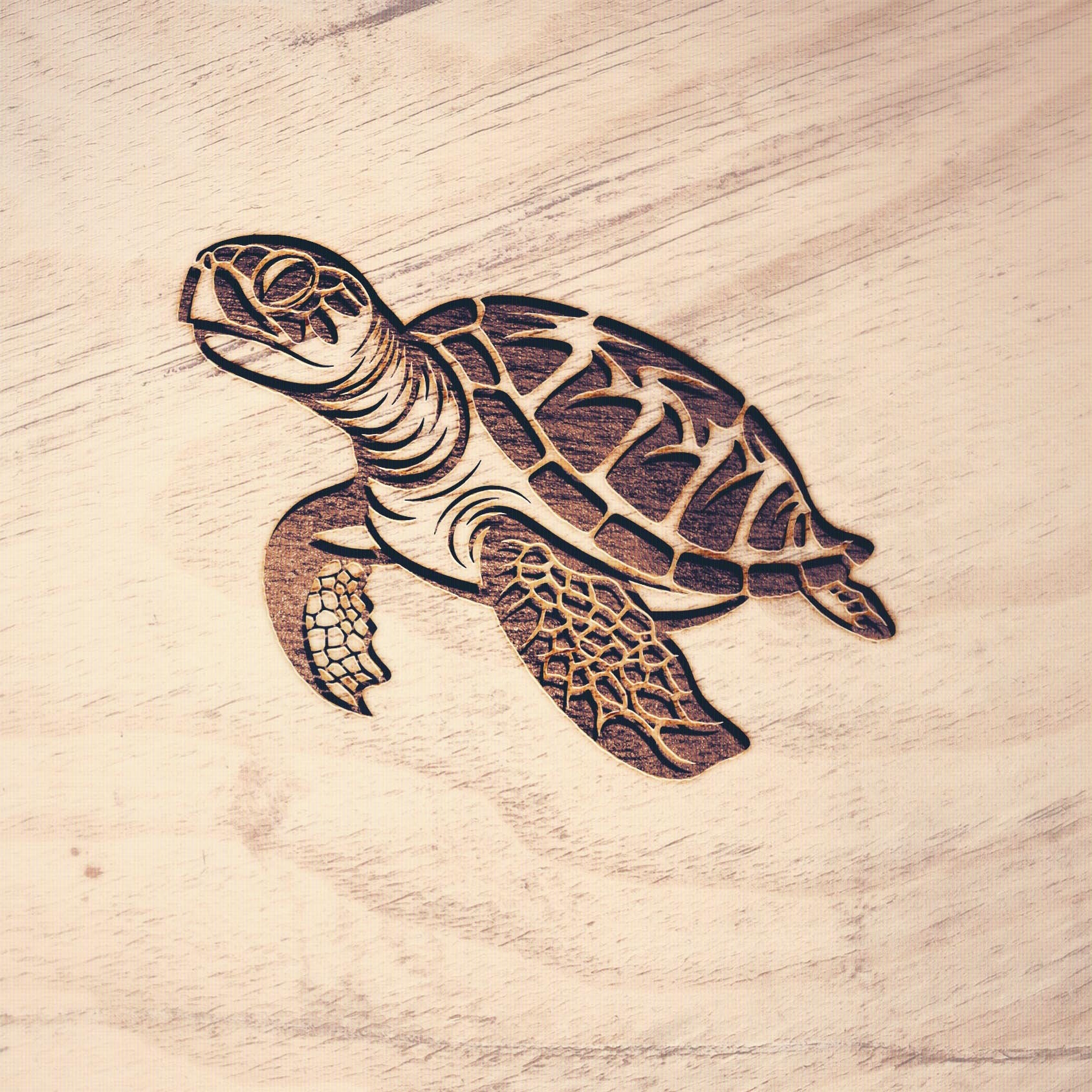 Turtle PNG Bundle SVG DXF Laser Burn Wood Engrave Lightburn Laser File ...