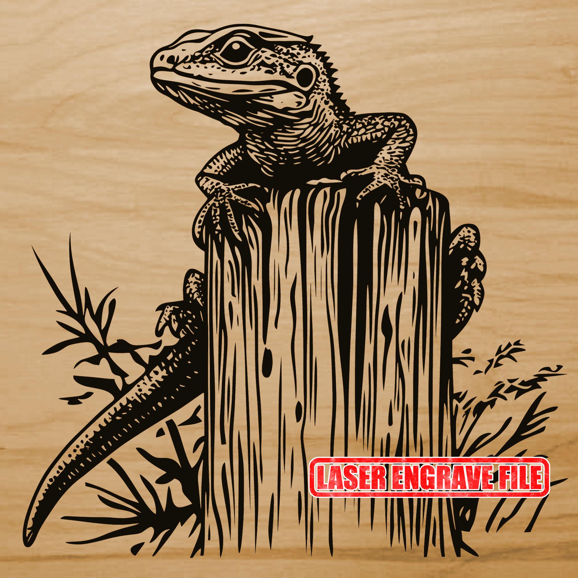Lizard Laser Engrave SVG File PNG File Laser File | Laserdatei | Laser ...