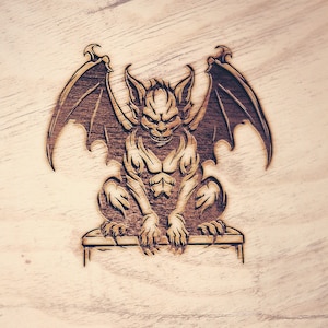 Gargoyle PNG Bundle | SVG | DXF | Laser Burn | Wood Engrave | Lightburn ...